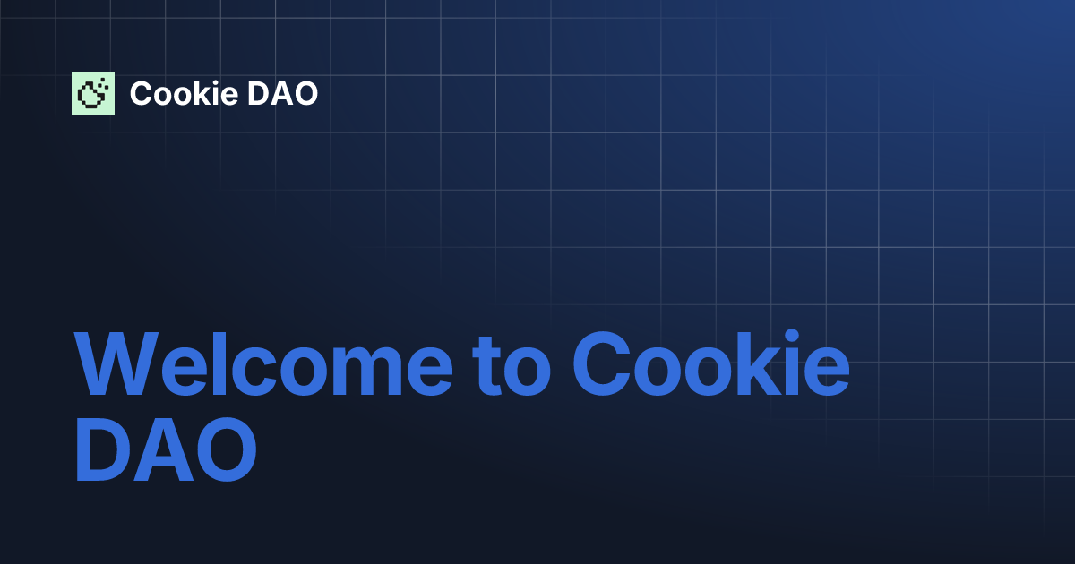 Welcome to Cookie DAO | Cookie DAO